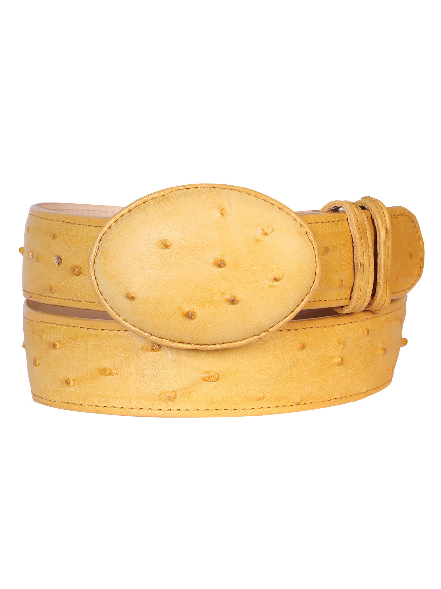 Cowboy Belt El Senor de los Cielos Imitation Ostrich Butter color